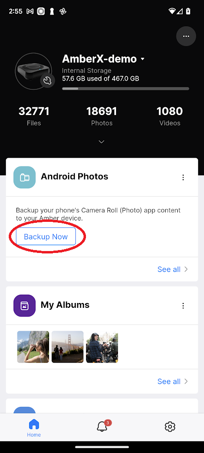 Camera Roll Backup – Amber Support