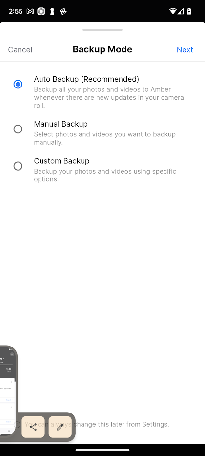 Camera Roll Backup – Amber Support