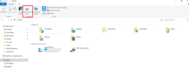 How to map a network drive from Amber in Windows 10 (Samba SMB ...