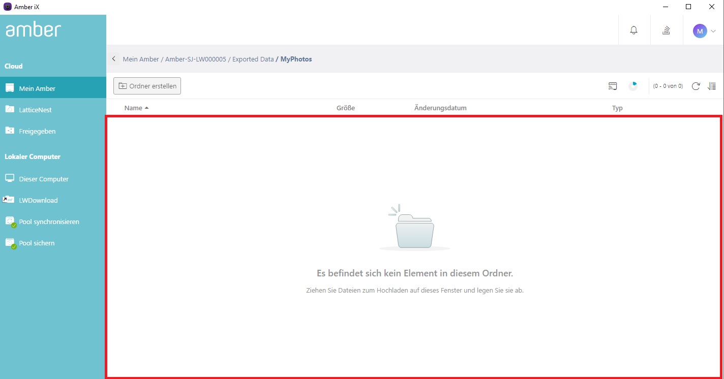 Wie lade ich Dateien mit Amber LiFE hoch? – Amber Unterstützung
