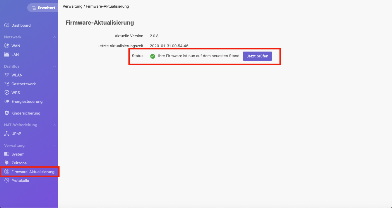 Wie aktualisiere ich die Router-Firmware? – Amber Unterstützung